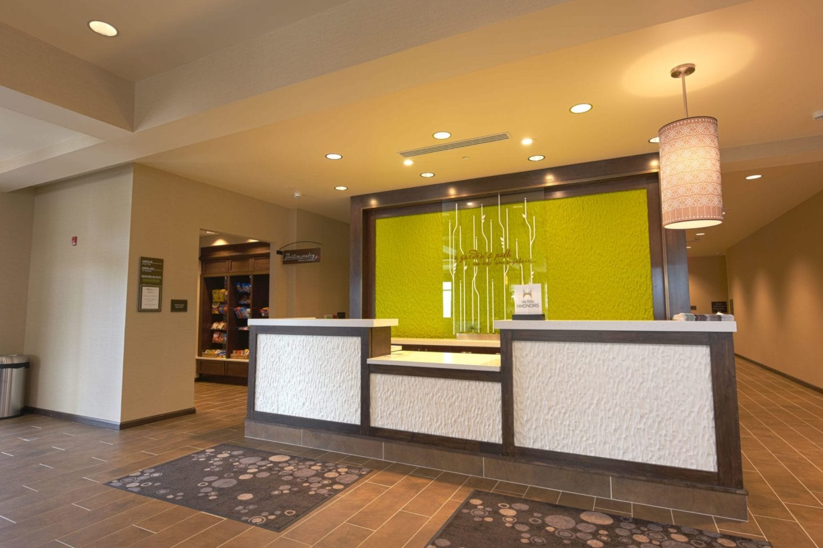 reception desk Hilton Garden Inn Building contracted and designed by ...